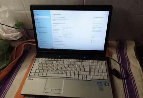 Fujitsu LifeBook E751 на Core I5