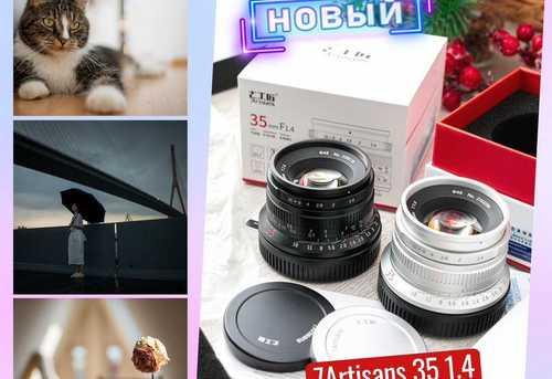 Объектив 7Artisans 35mm f/1.4 Canon RF-S (Новый)