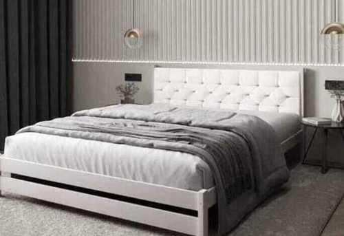 Красивая кровать для стильной спальной