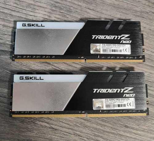 Оперативная память G.skill TridentZ neo ddr4 3200