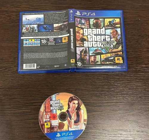 Диск на PS4 PS5 GTA5 Gta5 в хорошеем состоянии