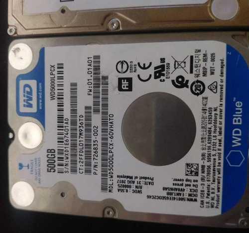 Hdd 500gb для ноутбука