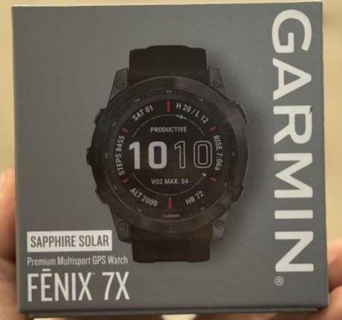 Garmin fenix 7x sapphire solar black