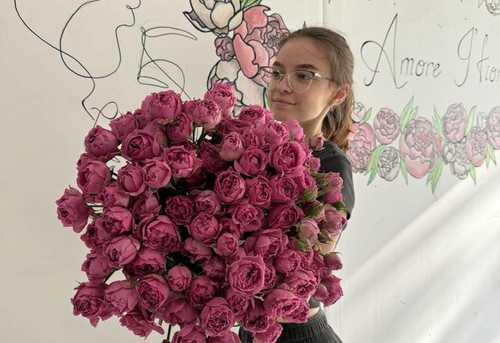 Пионовидная роза / Букеты из роз / Кустовые розы