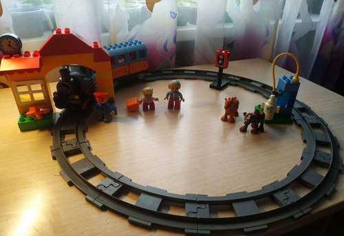 Lego duplo железная дорога, дом, зоопарк