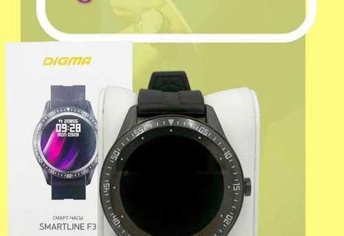 Смарт часы Digma Smartline F3 1.28'' TFT Black (F3