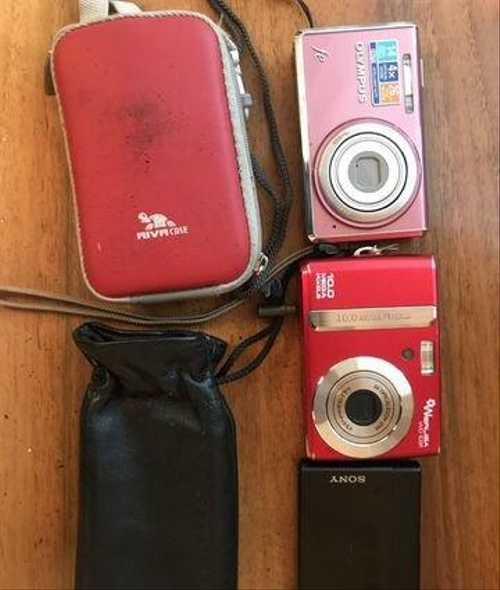 3 старых цифровых фотоаппарата