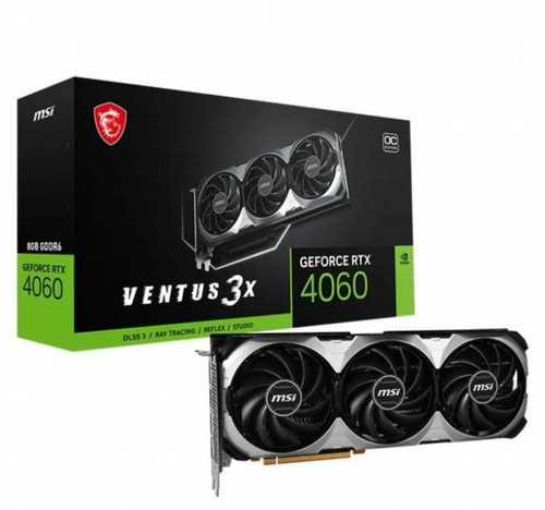 Видеокарта GeForce RTX 4060 MSI ventus 3X OC 8 гб