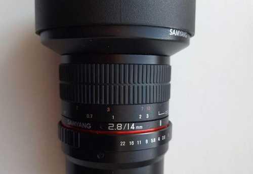 Объектив Samyang 14mm f/2.8 Sony E