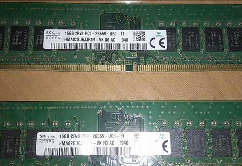 Оперативная память DDR4 Hynix 32 Гб 2666 мгц