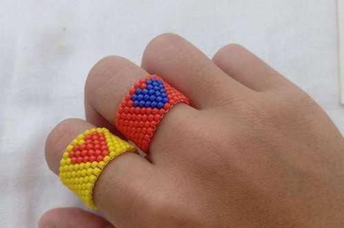 Колечки из бисера