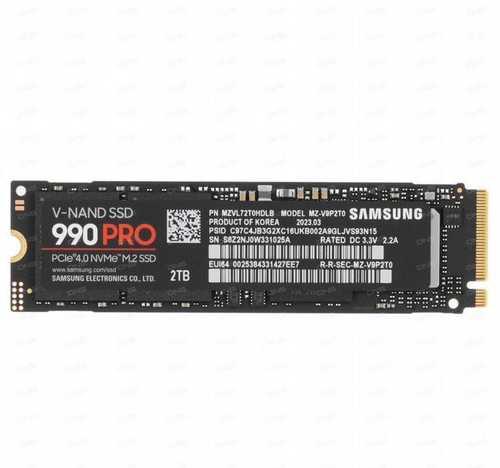 2000 гб SSD M.2 накопитель Samsung 990 PRO