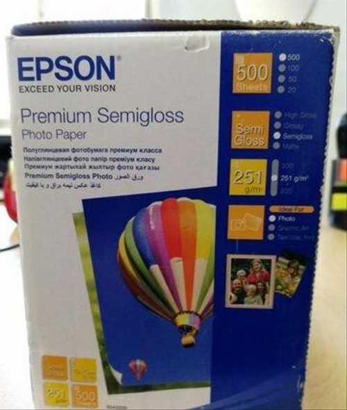 Фотобумага Epson Premium Semiglossy 10x15 500 шт