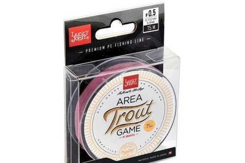 Леска плет. LJ Area Trout Game Braid Pink 075/011