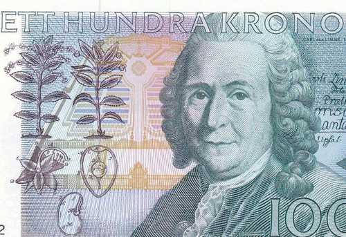 Банкнота 100 крон 1986-2000 год Швеция