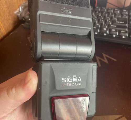 Вспышка Sigma ef-610 dg st поврежденый бошмак