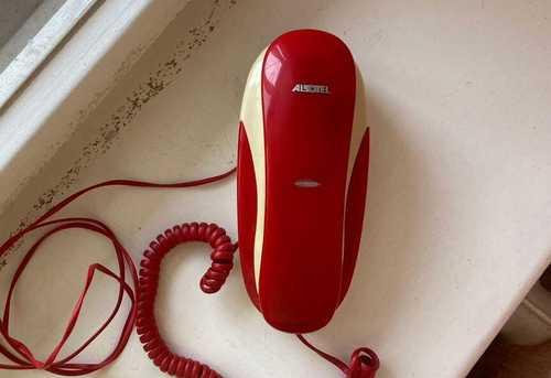 Телефон Alcotel алкотель красный бу