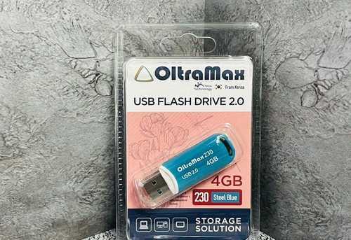 Флеш-накопитель 4Gb OltraMax 230, USB 2.0, пластик