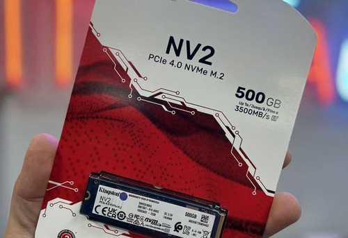 500 гб SSD M.2 накопитель Kingston NV2 NVMe