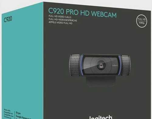 Веб-камера Logitech HD Pro Webcam C920, Черный