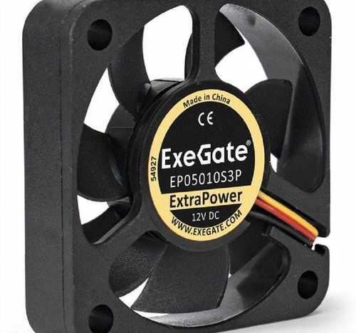 Exegate EX283367RUS Вентилятор ExeGate ExtraPower EP05010S3P, 50x50x10 мм, подшипник скольжения, 3pi