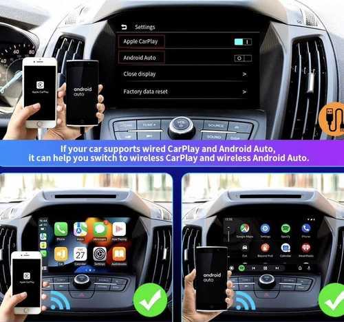 Беспроводной адаптер Carplay