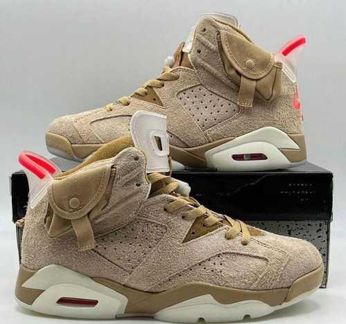 Кроссовки Nike Air Jordan 6 Retro x Travis Scott (Арт.12306)