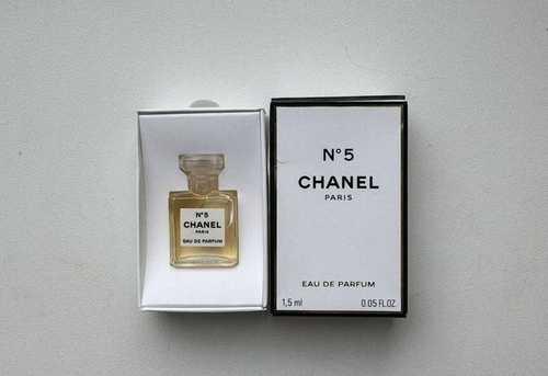 Chanel но 5 eau de parfum 1,5 мл миниатюра