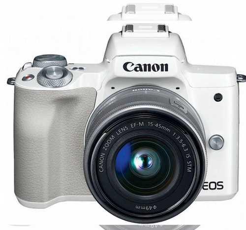 Фотоаппарат Canon EOS M50 Kit 15-45mm Белый