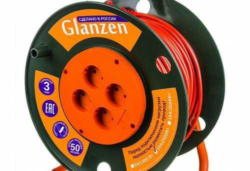 Силовой удлинитель на катушке glanzen EB-50-003