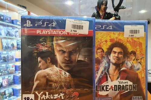 Игровые диски PS4. Серия Yakuza. Новые