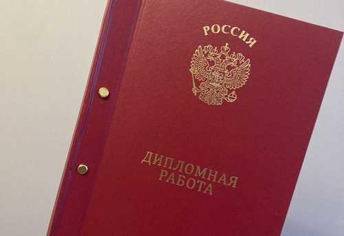 Папка для дипломной работы красная
