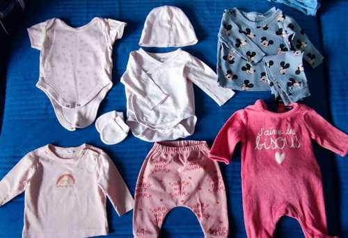 Детская одежда для новорождённых девочек 56