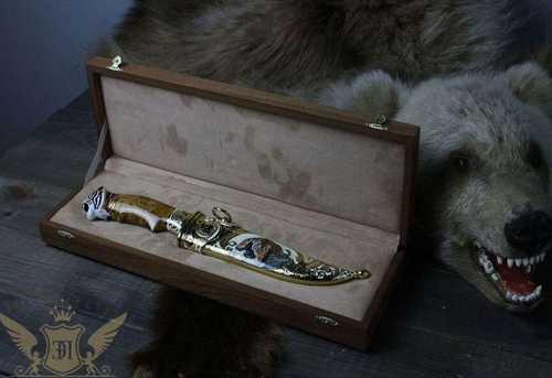 Подарочный нож с тигром