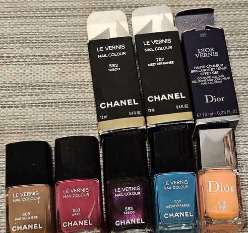 Лак для ногтей chanel, Dior, opi и другие