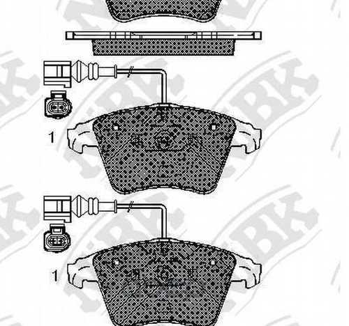 Колодки тормозные дисковые перед VW touareg