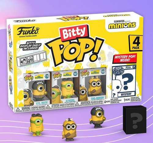 Funko Bitty Pop Minions 4-pack series 1