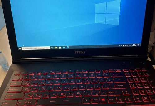 Игровой ноутбук msi ms-16j9