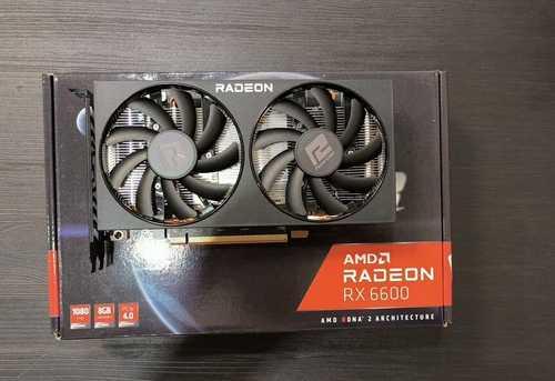 Продам видеокарту PowerColor Radeon RX 6600 8 гб