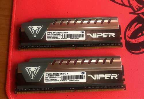 Оперативная память ddr4 8gb patriot memory 2x4