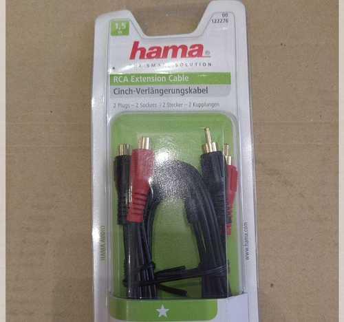 Аудио кабель RCA hama 1.5 m