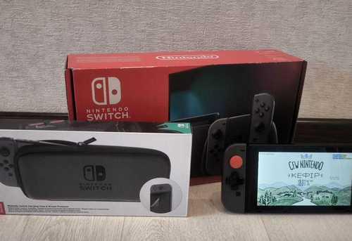 Nintendo Switch rev 2 прошитая + sd 128gb