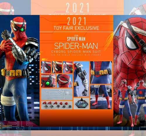 Hot Toys VGM51 Spider Man Cyborg Suit человек паук