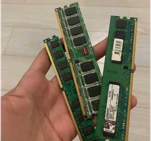 Оперативная память ddr2 2gb(1 плашка) 1gb(2плашки)