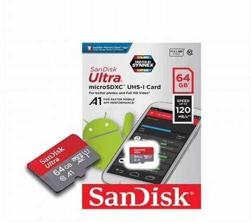 Карта памяти microsd sandisk ultra 256gb uhs i sdsqua4 256g gn6mn