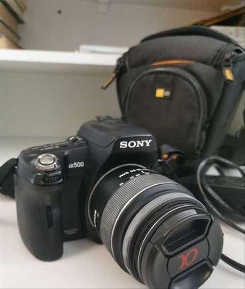 Зеркальный фотоаппарат sony альфа 500