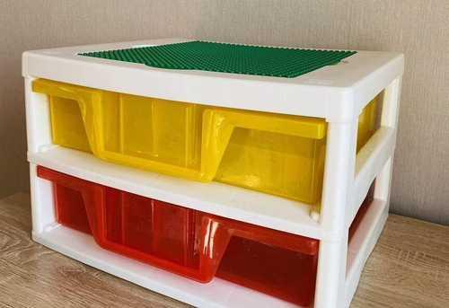 Lego стеллаж и коробка