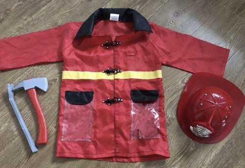 Детский костюм пожарного 104 размер