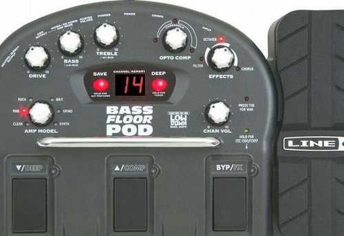 Басовый процессор line6 bass floor POD