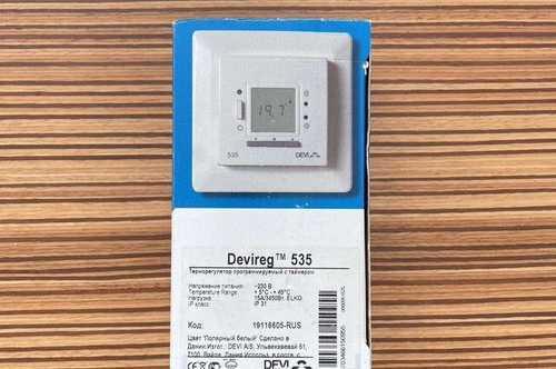 Термолегулятор электронный Devireg 535 теплый пол
